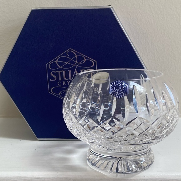 Vintage | Dining | Vintage Stuart Cut Crystal Glass Footed Candy ...